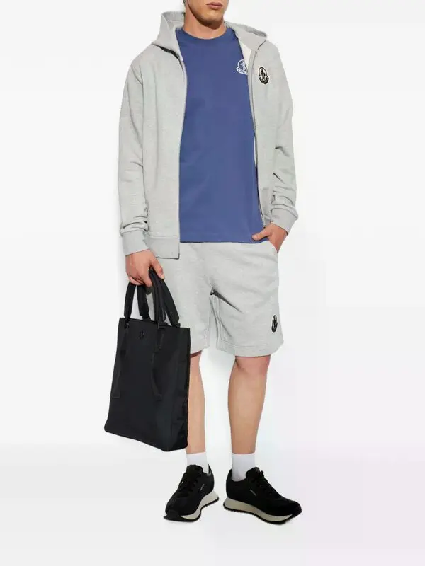 Moncler Logo Patch Zip-up Hoodie
