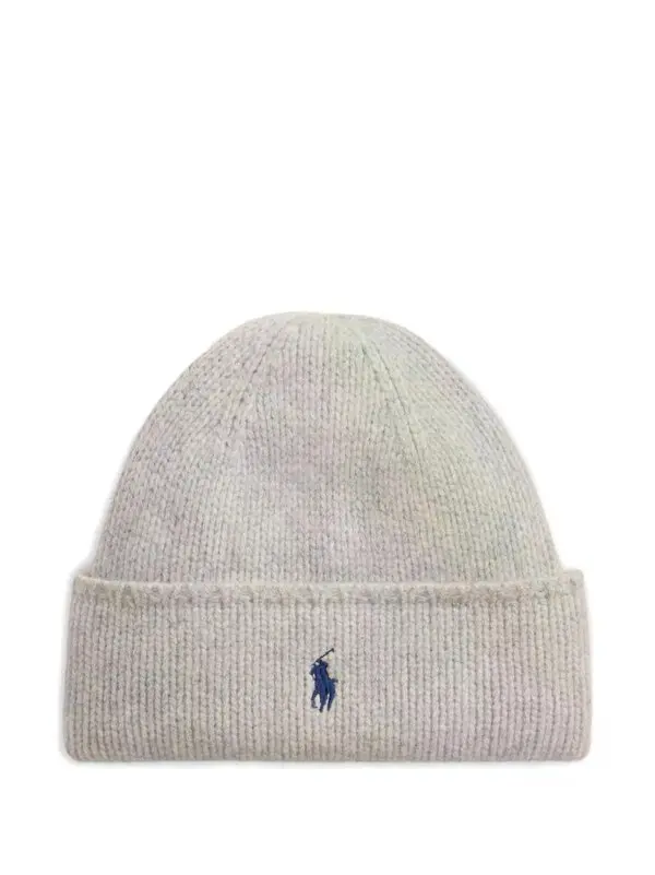 Polo Ralph Lauren Embroidered Pony Beanie - Grey
