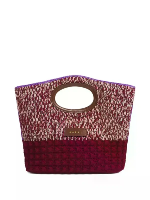 Marni Wool Crochet Clutch - Red