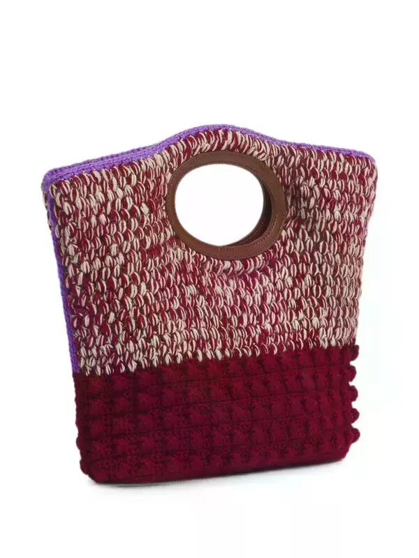 Marni Wool Crochet Clutch - Red
