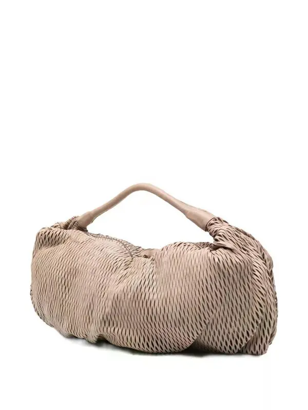 SOMMET Aura Rete Perforated Shoulder Bag - Neutrals