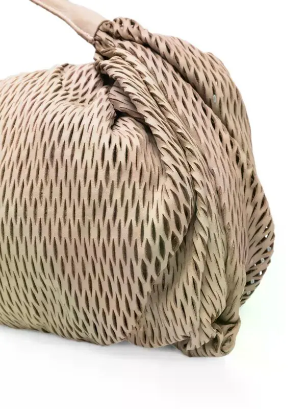 SOMMET Aura Rete Perforated Shoulder Bag - Neutrals