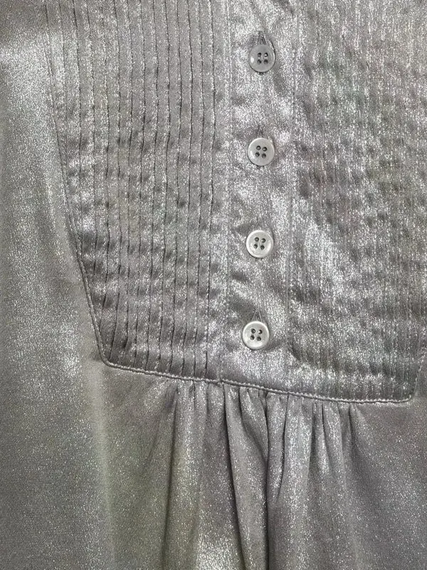Etro Pintuck V-neck Top