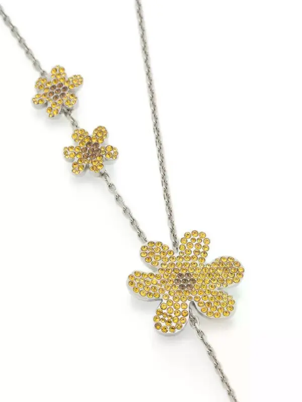 Marni Rhinestone Daisy Necklace