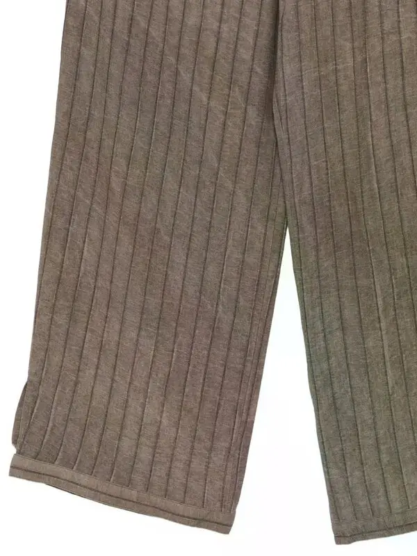 Emporio Armani Vertical Stripe Pleated Trousers