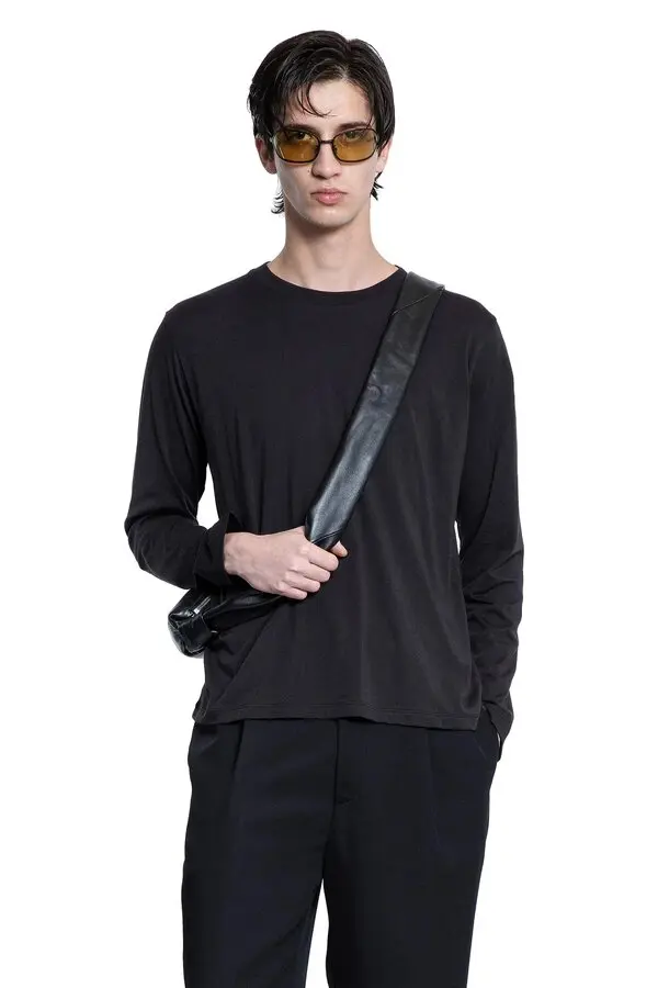 THIBAULT VAN DER STRAETE Cotton Jersey Long Sleeve T-shirt - Black