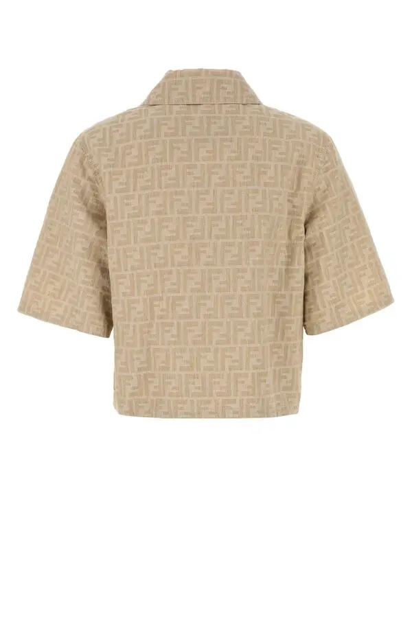 Fendi Embroidered Denim Shirt