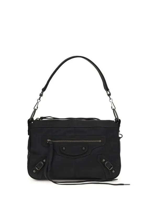 Balenciaga Le City Moto Small Shoulder Bag - Black