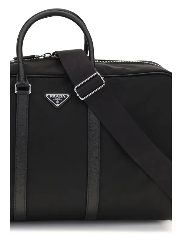 Prada Re-nylon And Saffiano Travel Bag
