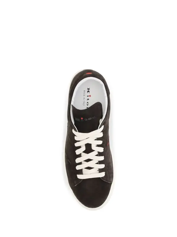 Kiton Suede Lace-up Sneakers - Brown