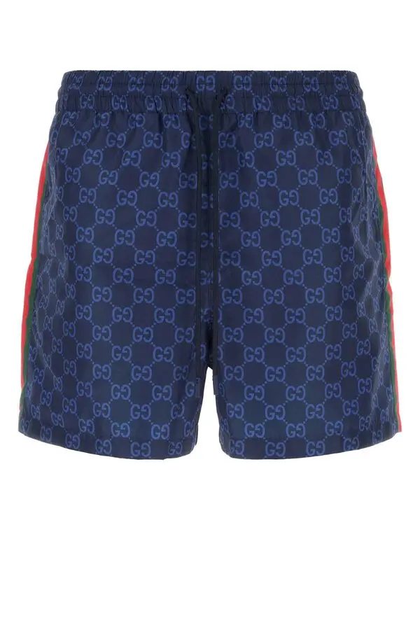 Gucci Printed Polyester Swimming Shorts - Multicolor