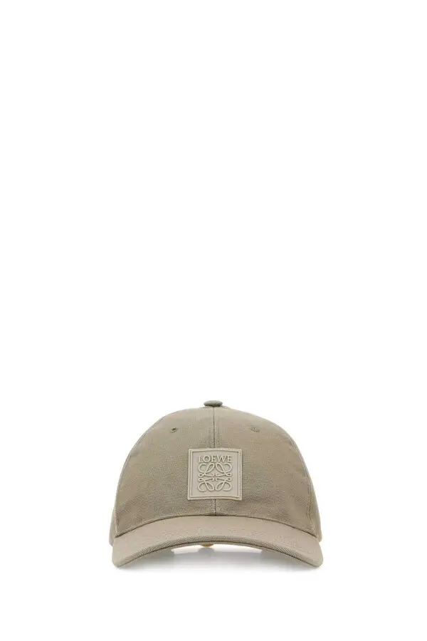 Loewe Dove Grey Canvas Baseball Cap - Gray