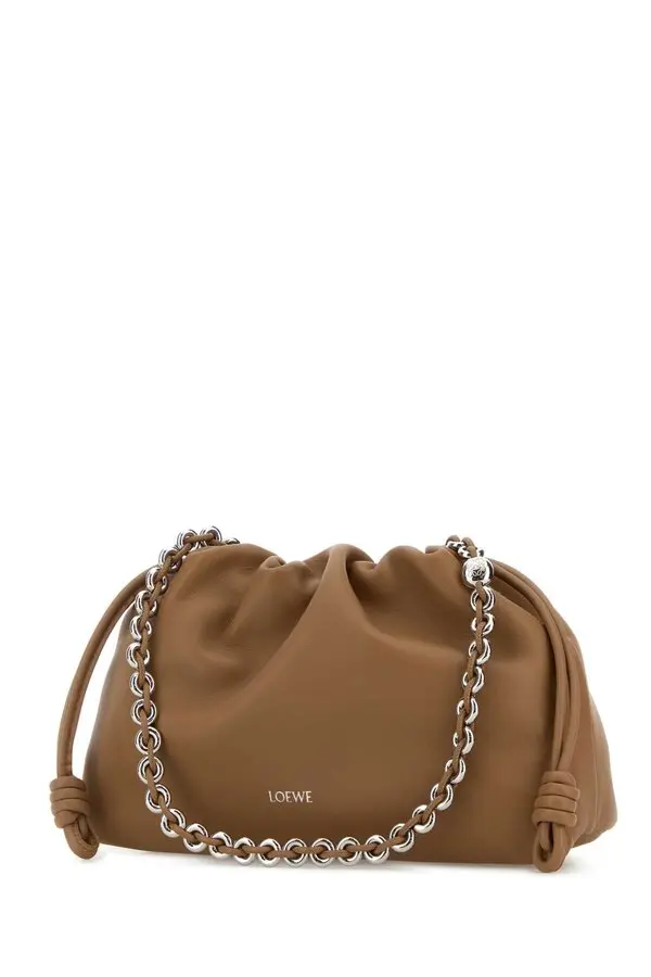 Loewe Camel Nappa Leather Medium Flamenco Clutch