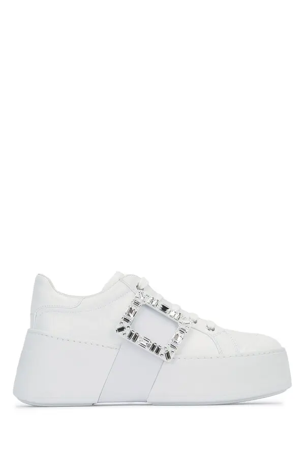 ROGER VIVIER Viv Skate High Strass Sneakers - Multicolor