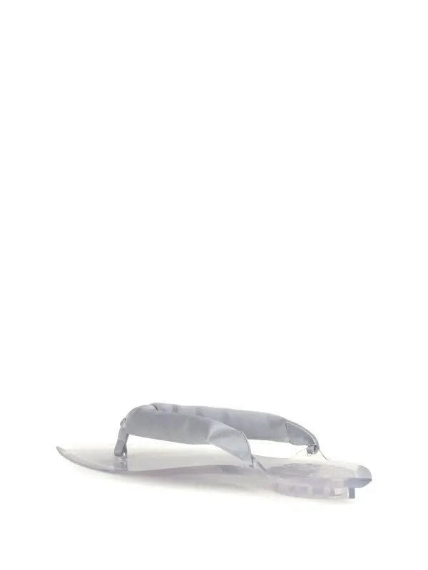 Alaïa Satin Flip-flop Sandals - Gray