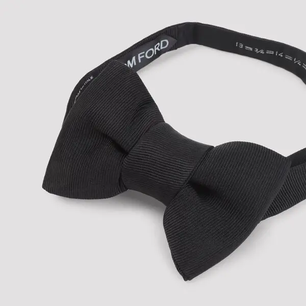 TOM FORD Grosgrain Silk Bow Tie - Black