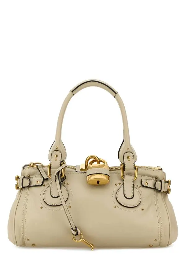 Chloé Sand Leather Paddington Shoulder Bag - Brown