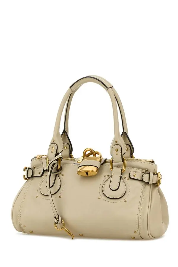 Chloé Sand Leather Paddington Shoulder Bag - Brown