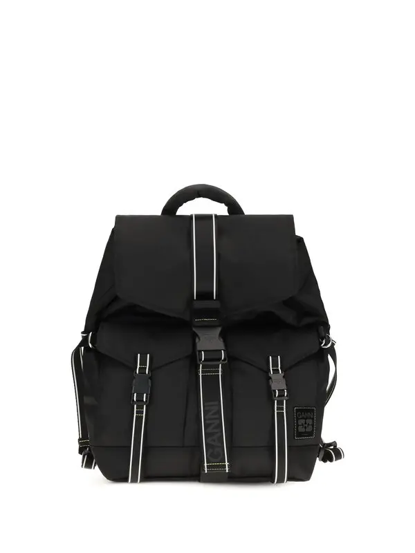 GANNI Re-tech Backpack - Black