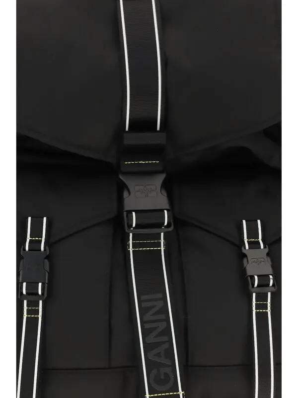 GANNI Re-tech Backpack - Black