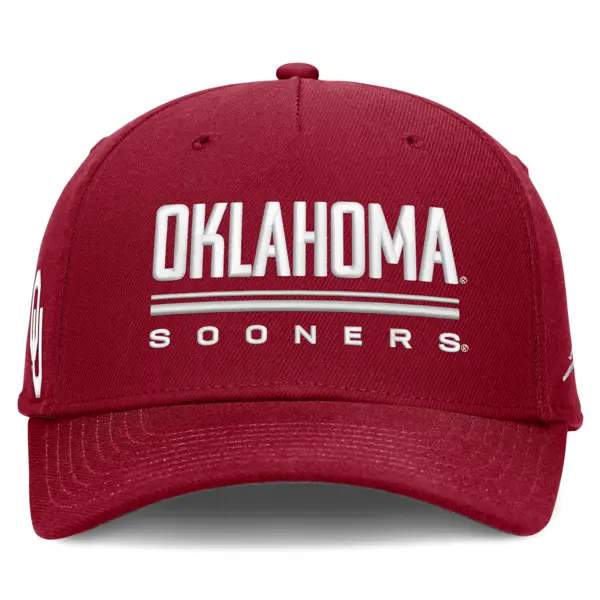 JORDAN Oklahoma Sideline Practice Rise College Adjustable Cap - Red