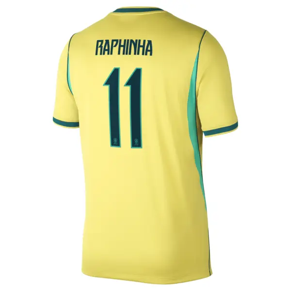 Nike Raphinha Brazil National Team 2026 Stadium Home Dri-fit Soccer Jersey - Yellow