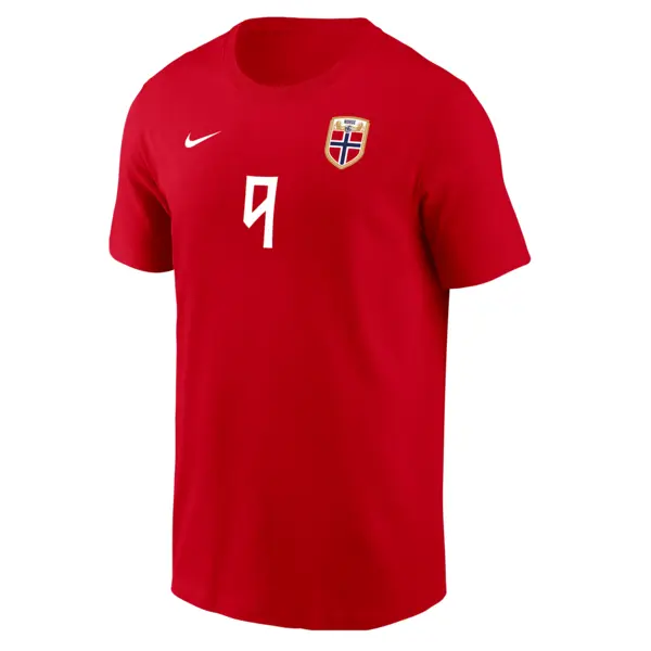 Nike Erling Haaland Norway Soccer T-shirt - Red