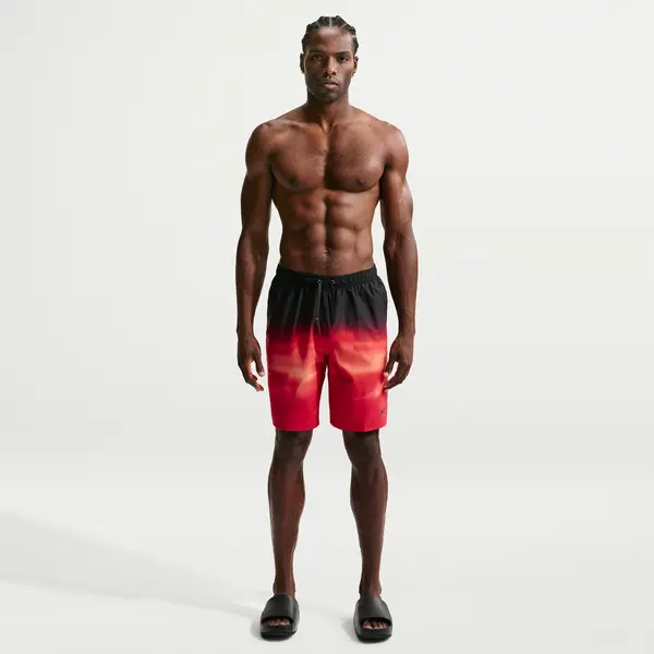 Nike Swim Breaker 9" Brief-lined Volley Short - Red