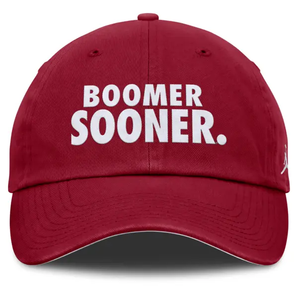 JORDAN Oklahoma Primetime Chant Club College Adjustable Hat - Red