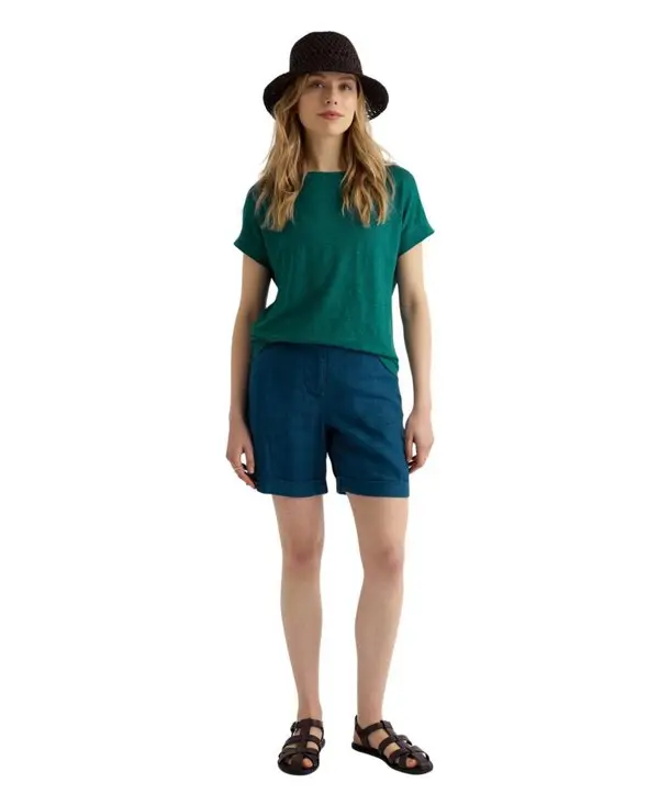 SEASALT CORNWALL Carn Cove Relaxed Linen T-shirt