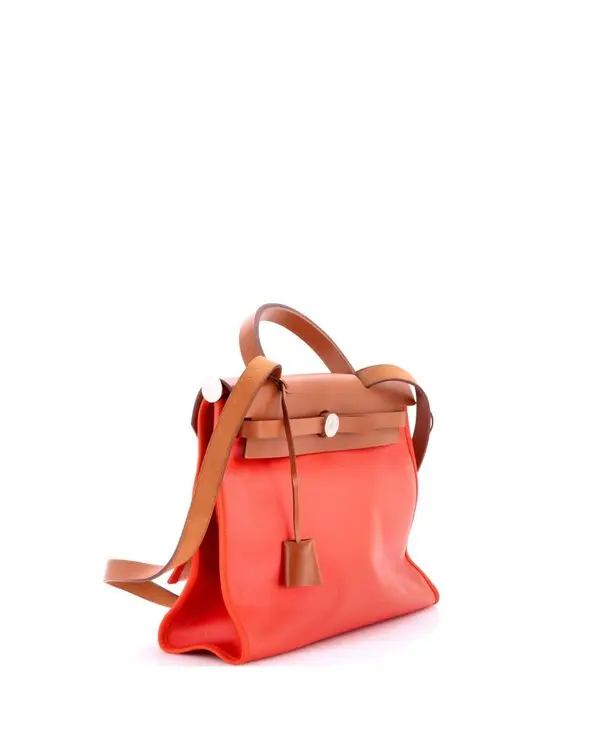 Hermès 31 Herbag Zip Berline Vache Canvas And Leather
