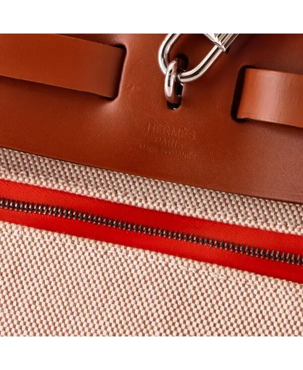 Hermès 31 Herbag Zip Berline Vache Canvas And Leather