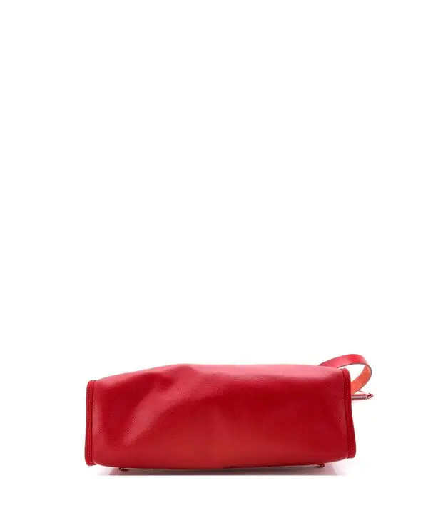 Hermès 31 Herbag Zip Berline Vache Canvas And Leather - Red