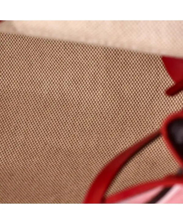 Hermès 31 Herbag Zip Berline Vache Canvas And Leather - Red