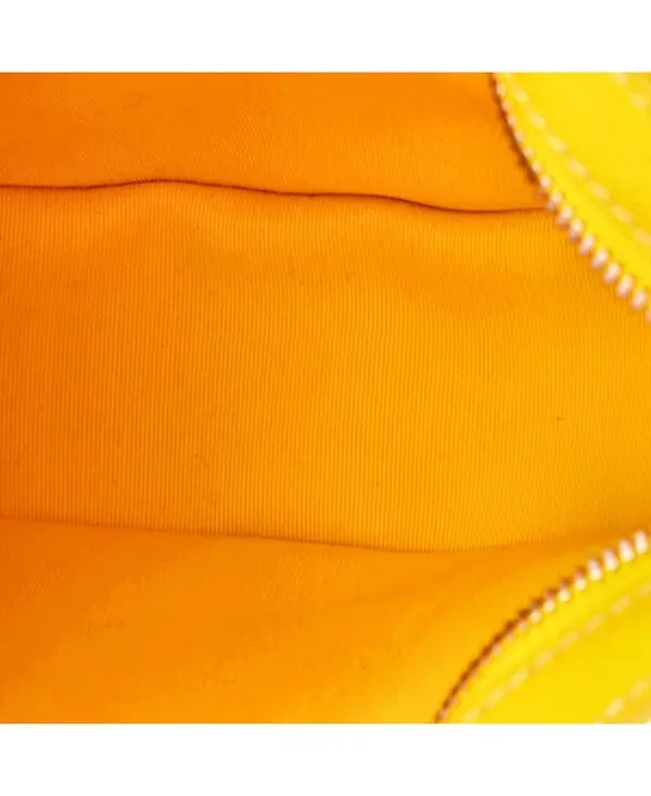 Goyard Hirondelle Shoulder Bag Coated Canvas And Leather - Yellow