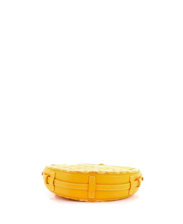 Goyard Hirondelle Shoulder Bag Coated Canvas And Leather - Yellow