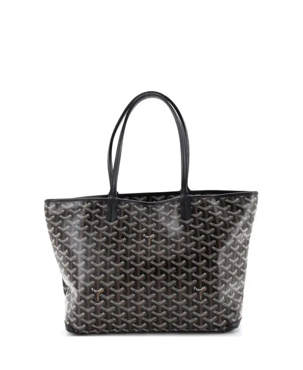 Goyard Pm Artois Tote Coated Canvas - Black