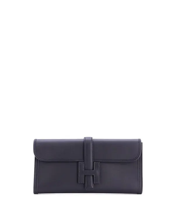 Hermès 29 Jige Elan Clutch Swift - Black