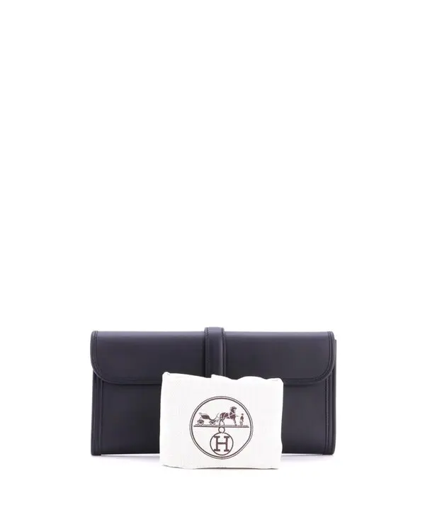 Hermès 29 Jige Elan Clutch Swift - Black