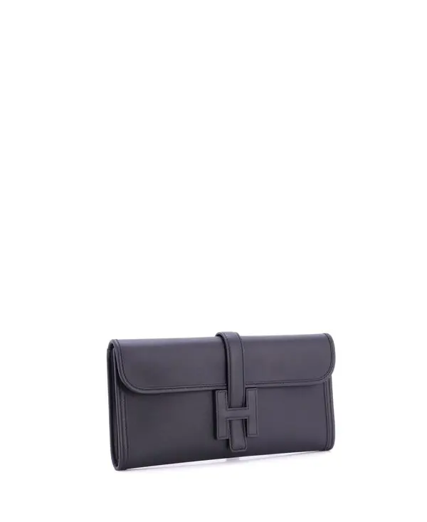 Hermès 29 Jige Elan Clutch Swift - Black