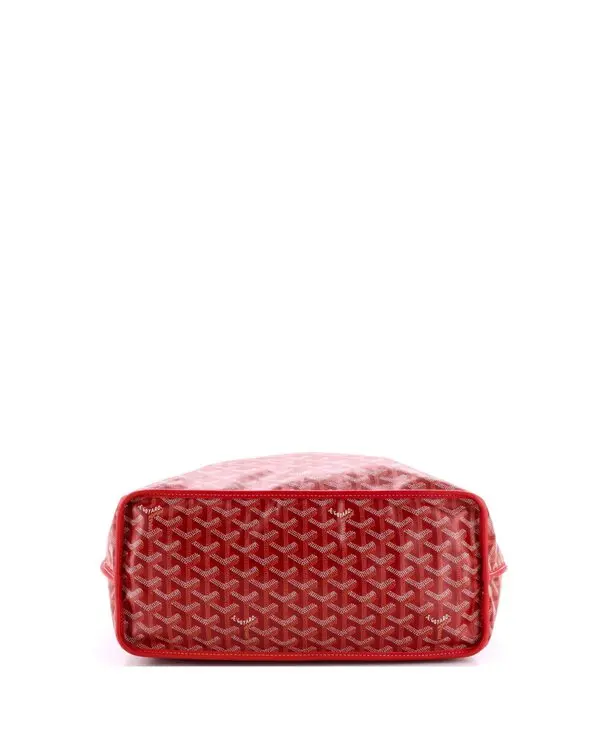 Goyard Pm Anjou Reversible Tote Coated Canvas - Red