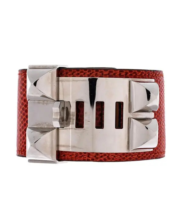 Hermès Collier De Chien Bracelet Lizard - Exotic/lizard