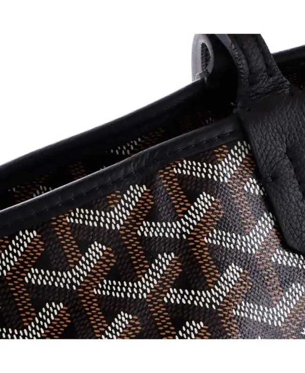 Goyard Mm Artois Tote Coated Canvas - Black