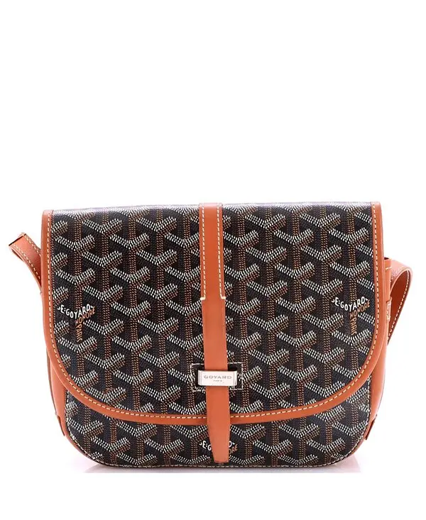 Goyard Pm Belvedere Ii Messenger Bag Coated Canvas - Brown