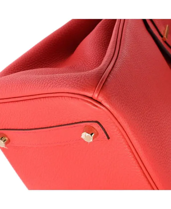 Hermès Birkin 30 Handbag Red Togo With Gold Hardware - Geranium