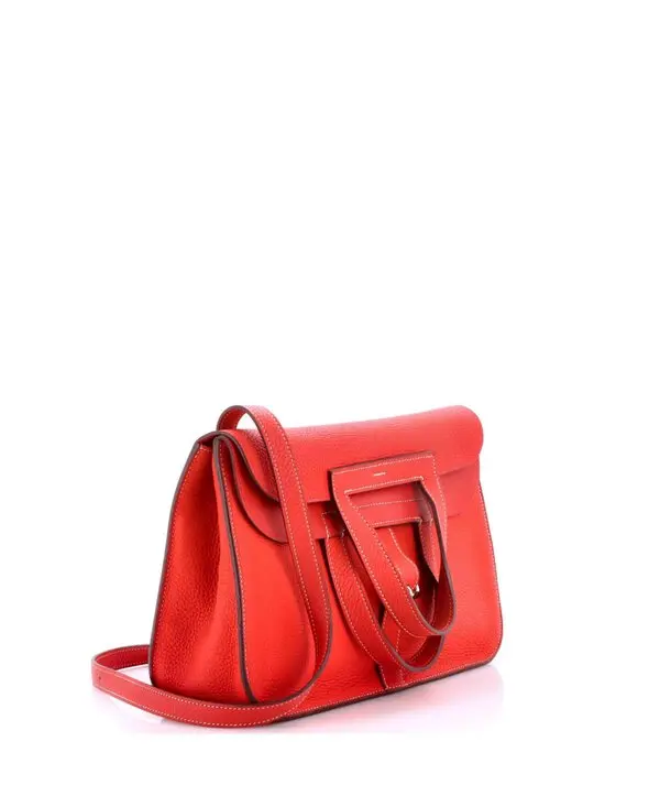 Hermès 31 Halzan Bag Clemence - Red