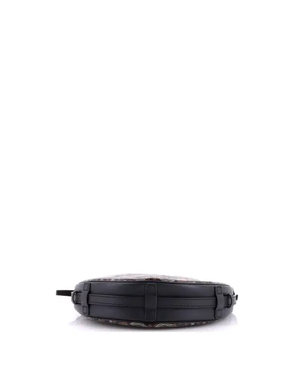 Goyard Hirondelle Shoulder Bag Coated Canvas And Leather - Black