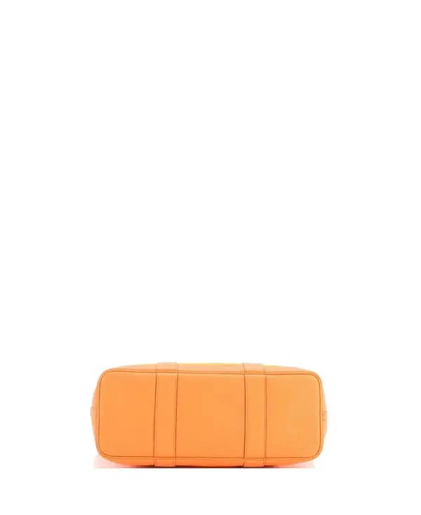 Hermès 36 Garden Party Zip Tote Toile And Leather - Orange