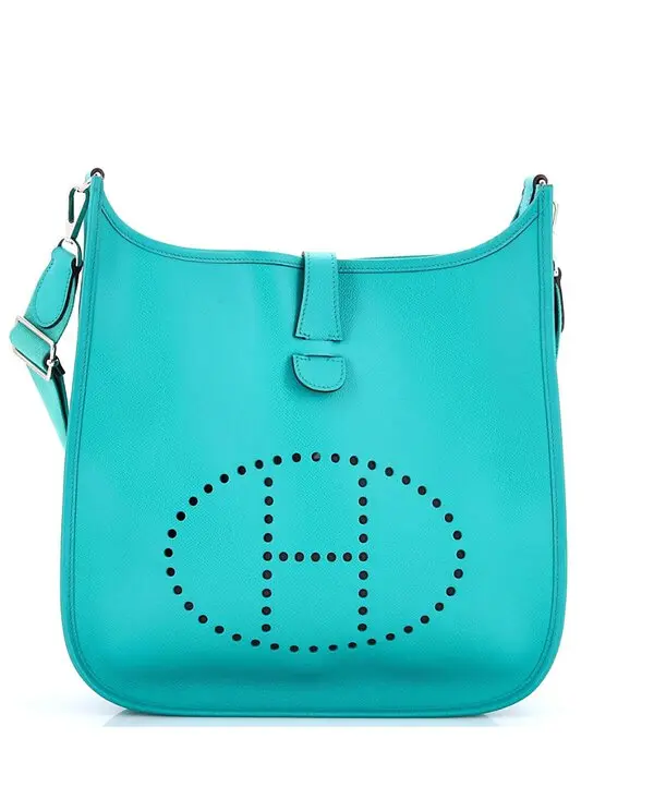 Hermès Gm Evelyne Bag Gen Iii Epsom - Blue