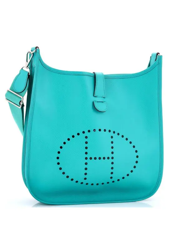 Hermès Gm Evelyne Bag Gen Iii Epsom - Blue